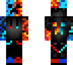 Fire And Water creeper^87 | Minecraft Skin