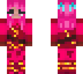 lava girl | Minecraft Skin