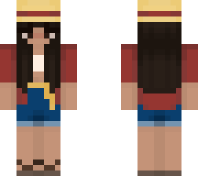 luffy genderbent | Minecraft Skin