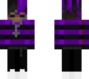 Poe's Official purple hair avatar | Minecraft Skin