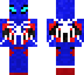Spiderman Azul Blue Minecraft Skins