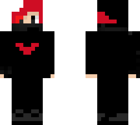 black and red gamer | Minecraft Skins