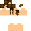 Wavy or Curly Brown Girl Hair | Minecraft Skin