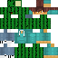 Blue Hoodie Boy + Derpy Cactus | Minecraft Skin