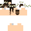 Brunette w/ Half Flower Crown Base | Minecraft Skin
