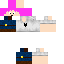 Pink hair Dantdm | Minecraft Skin