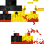 Fire Wither Skeleton | Minecraft Skin