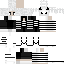Black and white overalls with mask | Minecraft Skin