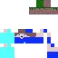 Derpy Steve Holding Dirt | Minecraft Skin