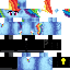 mormon rainbow dash 2.0 | Minecraft Skin