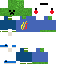 Creeper wearing TBNRfrags Fire Merch with headphones | Minecraft Skin