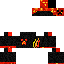 TBNRFRAGS with original fire merch | Minecraft Skin