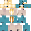 Isy_Cheesy Skin blau | Minecraft Skin