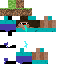 steve chiquito con bloque de tierra | Minecraft Skin