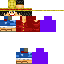 Ruffy Ruffy with purple arms for chroma ke | Minecraft Skin