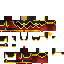 fire bender template | Minecraft Skin