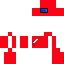 Red among us skin getting stabbed by the imposter | Minecraft Skin