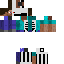 Half steve half skeleton | Minecraft Skin