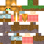 Minecraft world in layers | Minecraft Skin