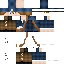 Postman with ripped jeans | Minecraft Skin