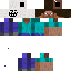 Outer layer steve head Troll face Skin layer, Credit to Kinectic | Minecraft Skin