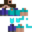 Steve with a diamond chestplate | Minecraft Skin