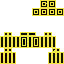 yellow and black target block | Minecraft Skin
