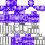 Indigo Colorless Guard Without a helmet | Minecraft Skin
