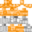 Orange Colorless Guard Without a helmet | Minecraft Skin