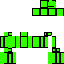GreenScreen Man with black outlines | Minecraft Skin
