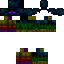 Rainbow Void Steve True Form V2 | Minecraft Skin