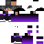 Tan Guy With Hoodie Of Black And Purple Ombre | Minecraft Skin