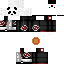 Akatsuki panda straw hat | Minecraft Skin