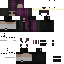 black and purple spacebuns with crown | Minecraft Skin