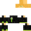 ewron skin wersja blond wlosy zielone czci | Minecraft Skin