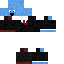 Fat Meme God and Cookie Monster themed suit person | Minecraft Skin