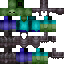 Zombie With netherite armour | Minecraft Skin