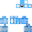 Blue smile Face | Minecraft Skin