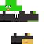 kermit the frog with infinity gauntlet | Minecraft Skin