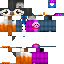 Puffin with multi-coloured Jumper | Minecraft Skin