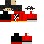red power ranger(unmasked) | Minecraft Skin