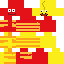 yellow and red larva | Minecraft Skin