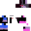 half corrupted demon sky | Minecraft Skin