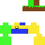 noob roblox holding grass block | Minecraft Skin