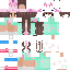 My own Character with a cute axolotl hat from Wattles! | Minecraft Skin
