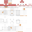 recolored female boomerna (white red) | Minecraft Skin