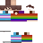 Domrao Human Pride Month /w Trans Pants | Minecraft Skin