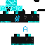 blue Minecraft preston playz skin with A on back | Minecraft Skin