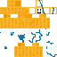 honey block with smile and blue string | Minecraft Skin
