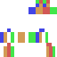 A multiple colour skin | Minecraft Skin